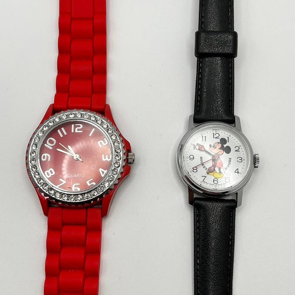Disney | Jewelry | Disney Red Watch Set | Poshmark